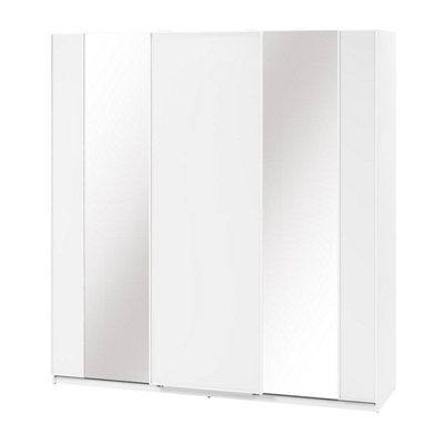 Maxi MX-05 Sliding Door Wardrobe in White - 2200mm x 2350mm x 710mm ...