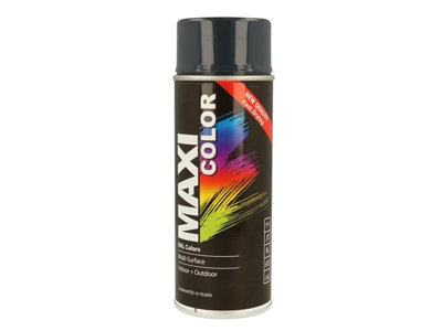 MAXICOLOR MX7016 MaxiColor Spray Gloss Anthratice Grey RAL7016 400ml ...