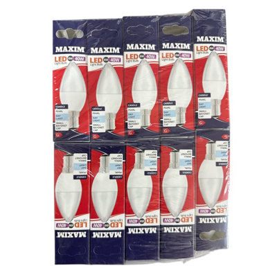 Maxim Led Day Light Bulb Candle 1pc