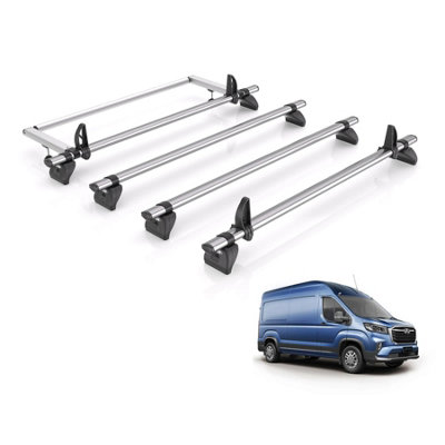 Maxus Deliver 9 Roof Rack for (Long, High Roof) 4x Bars & Roller ...