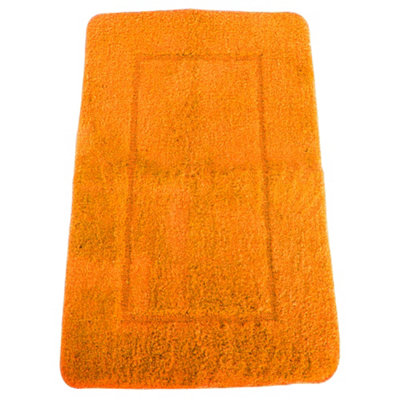 Mayfair Cashmere Touch Ultimate Microfibre Bath Mat Orange (50x80cm ...