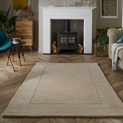 Mayfair Esme 80x150cm Cream Wool Rug