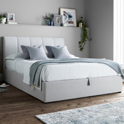 Mayfair Ottoman Shell Upholstered Double Bed Frame Only | DIY at B&Q