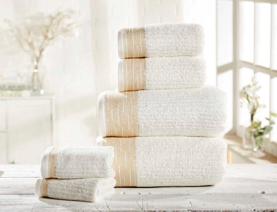Mayfair Ribbed Weave Cotton Super Soft And Absorbant Towel