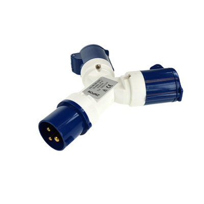 Maypole Caravan 230V 2 Way Hook-Up Splitter