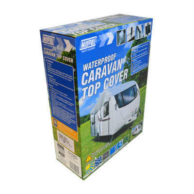MAYPOLE CARAVAN TOP COVER PROTECT ROOF SILVER UV RAYS RAIN WATERPROOF ...