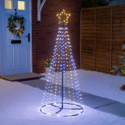 Maypole Christmas Tree Micro LED Light Indoor Outdoor Decoration 1.4m ...