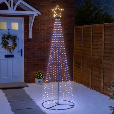 Maypole Christmas Tree Micro LED Light Indoor Outdoor Decoration 2.1m ...