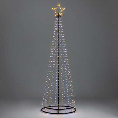 Maypole Christmas Tree Micro LED Light Indoor Outdoor Decoration 2.1m ...