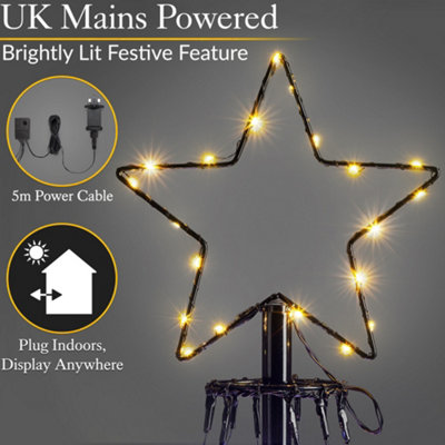 Maypole Christmas Tree Micro LED Light Indoor Outdoor Decoration 2.1m ...