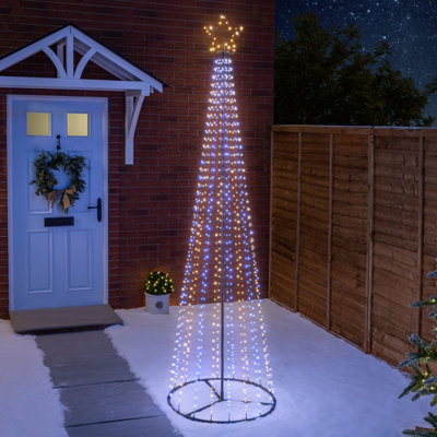 Maypole Christmas Tree Micro LED Light Indoor Outdoor Decoration 2.5m ...