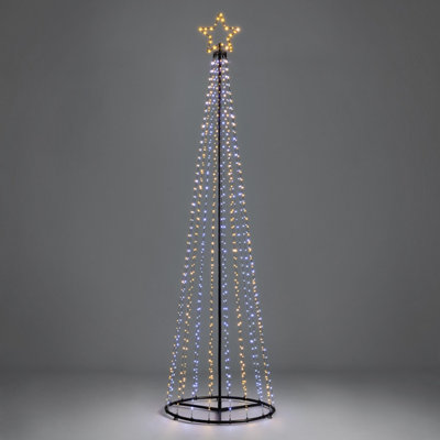 Maypole Christmas Tree Micro LED Light Indoor Outdoor Decoration 2.5m ...