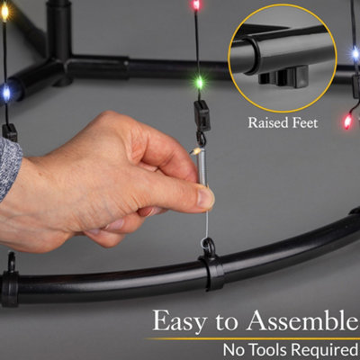 Maypole Christmas Tree Multi Coloured Micro LED Outdoor Decoration ...