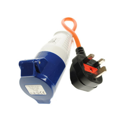 Maypole UK Hook Up Adaptor 230V Mains Conversion Plug Camping Caravan ...