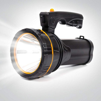 Maythank Super Bright Powerful LED Torch Rechargeable,Long Range 800 yd ...