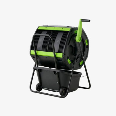 Maze 180 Litre Compost Tumbler & Cart Bundle - Rotating Compost bin for ...