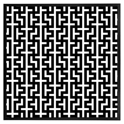 Maze (Picutre Frame) / 30x30" / Black