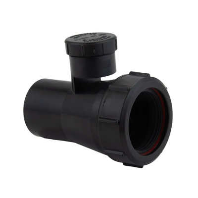 McAlpine 1 1/2 Inch Anti Siphon Adaptor in Black - Eliminate Gurgling ...