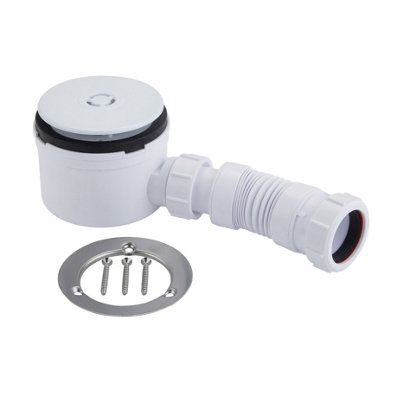 McAlpine 3 Pin Shower Trap with Flexible Connector - Efficient White ...