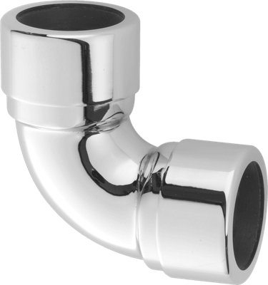 McAlpine 32A-CB Chrome Plated Brass 90 degree Compression Bend 32mm