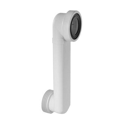 McAlpine 400mm Adjustable Offset ABS WC Connector for Toilets