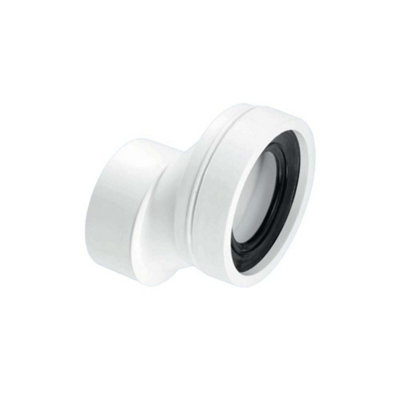 McAlpine 40mm Offset Outlet Rigid Toilet WC Pan Connector 110mm Plain end
