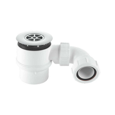 McAlpine 50mm Water Seal Shower Trap Universal Outlet 85mm Chrome ...