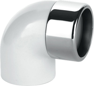 McAlpine ABS32/35A-CB 90 degree Bend CP Brass x ABS Connector | DIY at B&Q