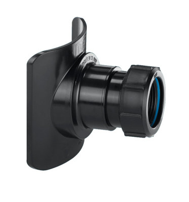 McAlpine BOSSCONN82T-BL Black Mechanical Soil Pipe Boss Connector | DIY ...