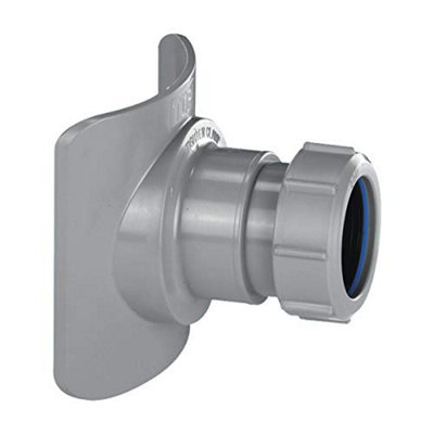 McAlpine BOSSCONN82Z-BL Black Mechanical Soil Pipe Boss Connector for ...