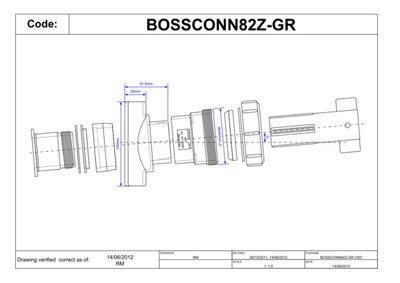 McAlpine BOSSCONN82Z-BL Black Mechanical Soil Pipe Boss Connector for ...