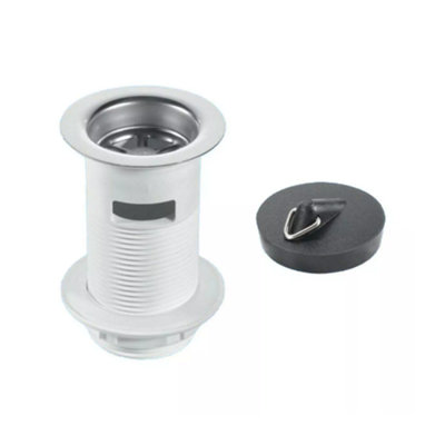 McAlpine BSW1 1.25" White Plastic Basin Waste - Backnut Model 60mm ...