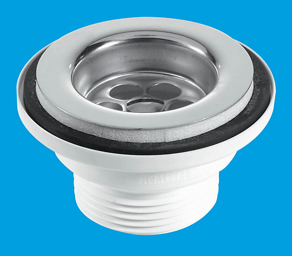 McAlpine BSW1P 60mm Stainless Steel Flange Centre Pin Basin Waste with ... McAlpine BSW1P 60mm Stainless Steel Flange Centre Pin Basin Waste with ...