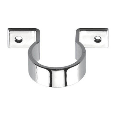McAlpine Chrome Plated Plastic Pipe Clip 35mm S35-CP, 5 Pack