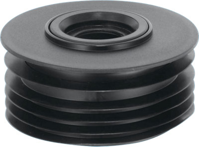 McAlpine DC2-BL Black 4"/110mm Drain Reducer Connector at B&Q