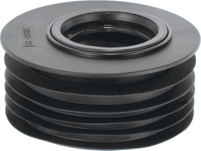 McAlpine DC3BL-OS Black 4"/110mm Offset Drain Reducer Connector
