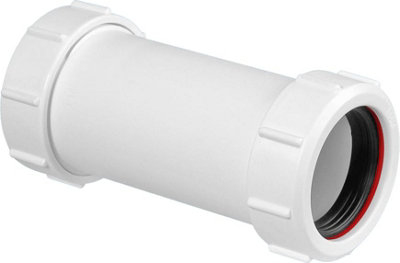 McAlpine MT18E 1.5" Multifit Adjustable Straight Connector at B&Q