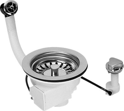 McAlpine PUFS113-CP 1.5" Pop-Up Basket Strainer Waste 113mm Stainless ...
