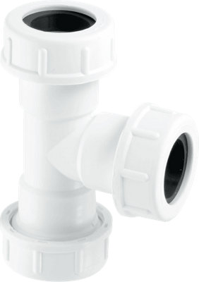 McAlpine R3M 0.75" x 3m length HDPE White Overflow Pipe