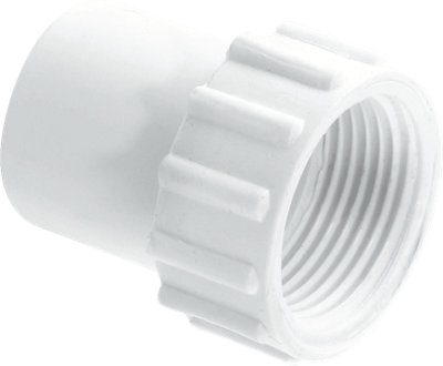 McAlpine R6 0.75" Straight Female Overflow Coupling with fixed nut at B&Q