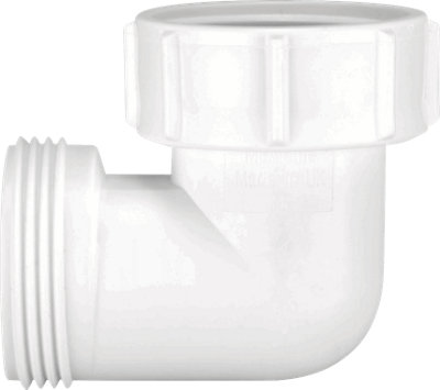 McAlpine S4U 1.25" 90 degree Bend - Female Inlet Nut x BSP Male Connector