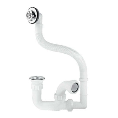 McAlpine Seal Bath Trap With Centre Pin Waste and Flexible Overflow 75mm