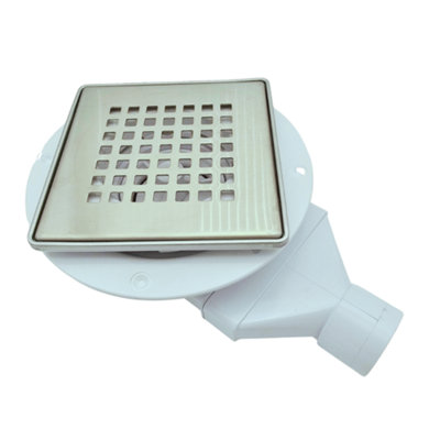 McAlpine Slimline Floor Gully With Non-Return Valve 2 Piece Stainless ...