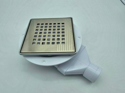 McAlpine Slimline Floor Gully With Non-Return Valve 2 Piece Stainless ...