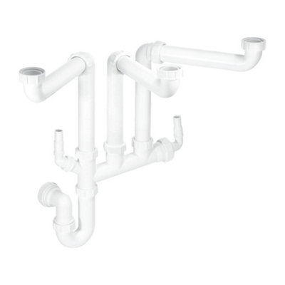 McAlpine SSK3 Three Bowl Space Saver Plumbing Kit