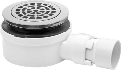 McAlpine ST90CPB-P-53 90mm Shallow Shower Trap - 53mm High