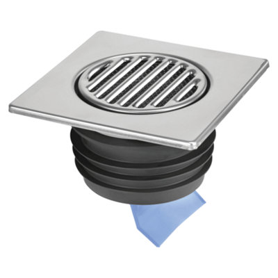 McAlpine Stainless Steel 150mm Shower Grid Tile Unit with Non-Return ...