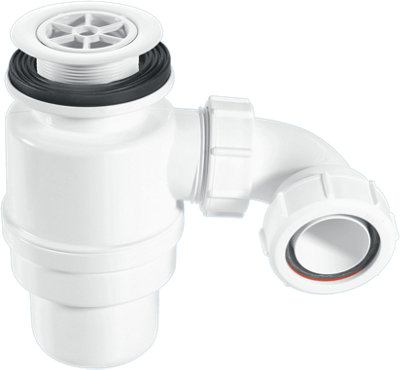 McAlpine STW9-R 80mm Water Seal Resealing Shower Trap with Multifit Outlet