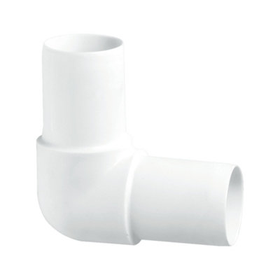 McAlpine T4E 1.5" Pushfit 90 degree Knuckle Overflow Bend