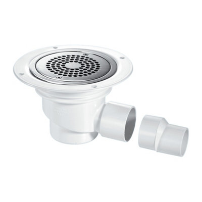 McAlpine TSG1-ANTI/LIG 75mm Water Seal Trapped Gully, Clamp Ring and ...